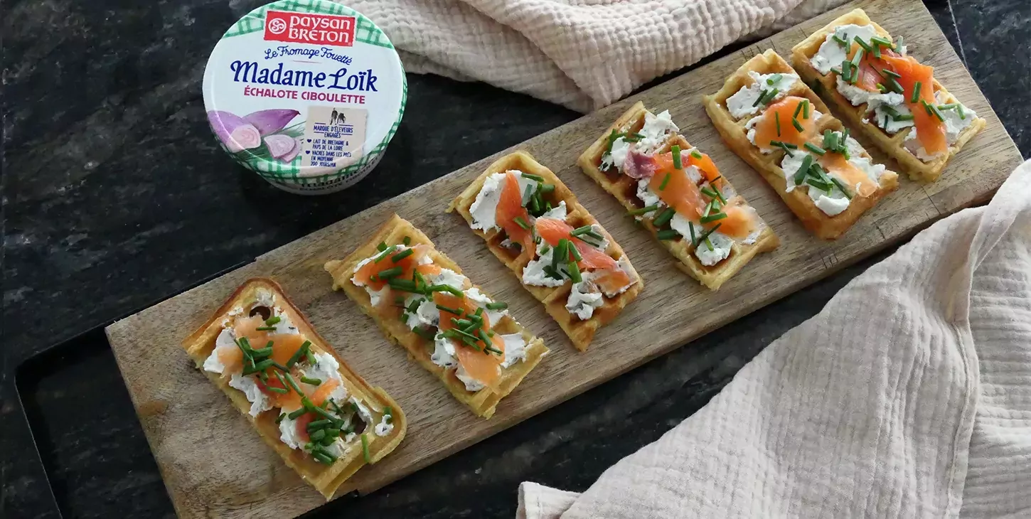 Hartige wafels met zalm | PAYSAN BRETON